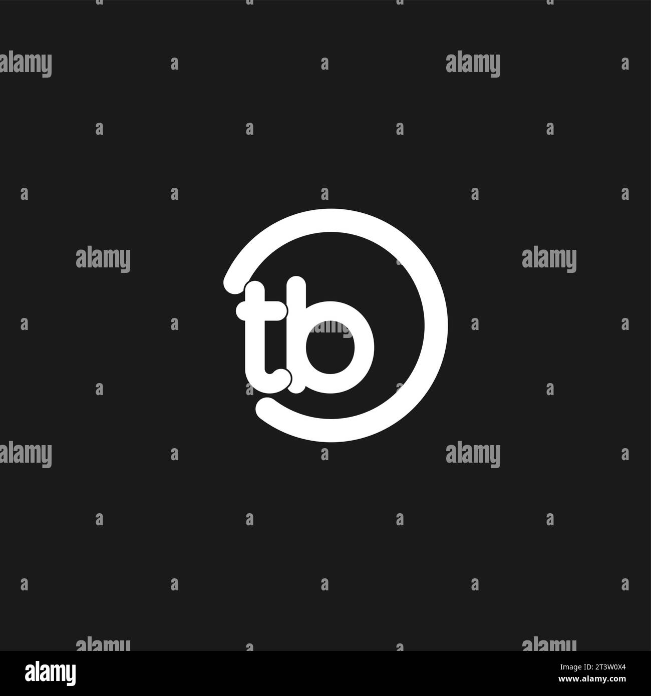 Initials TB logo monogram with simple circles lines vector graphic Stock Vector Image & Art - Alamy