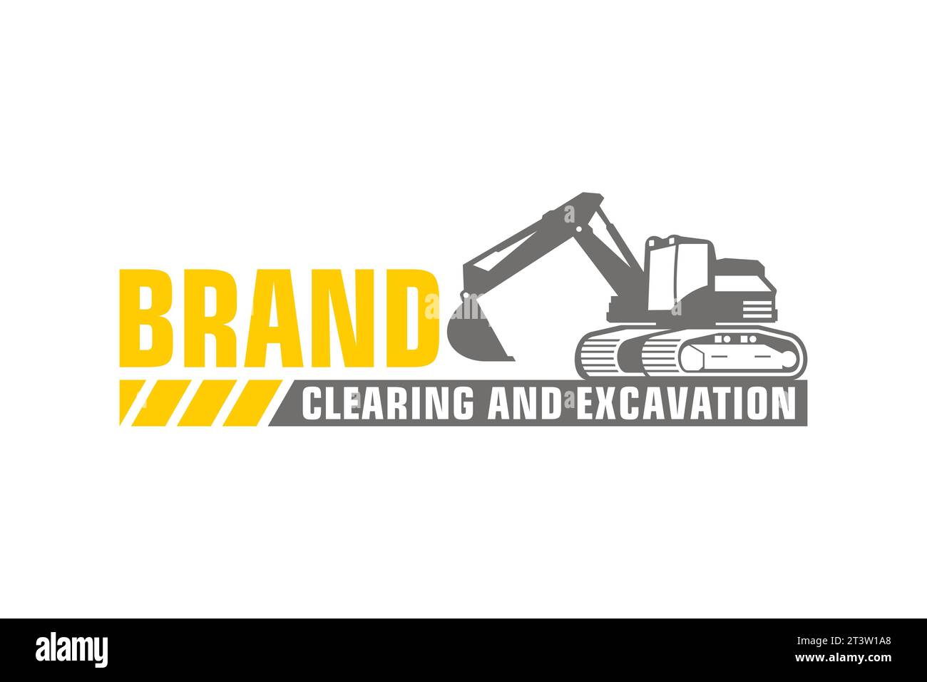 Excavator logo template vector. Heavy equipment logo vector for ...