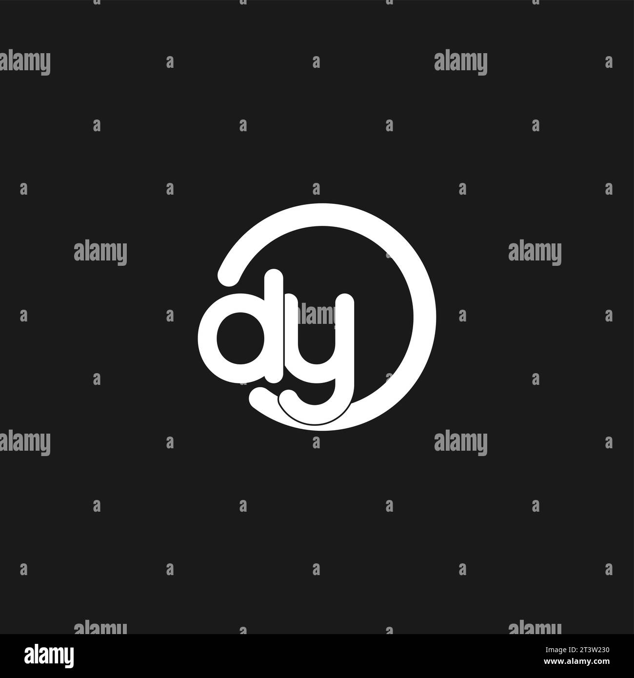 Initials DY logo monogram with simple circles lines vector graphic Stock Vector Image & Art - Alamy