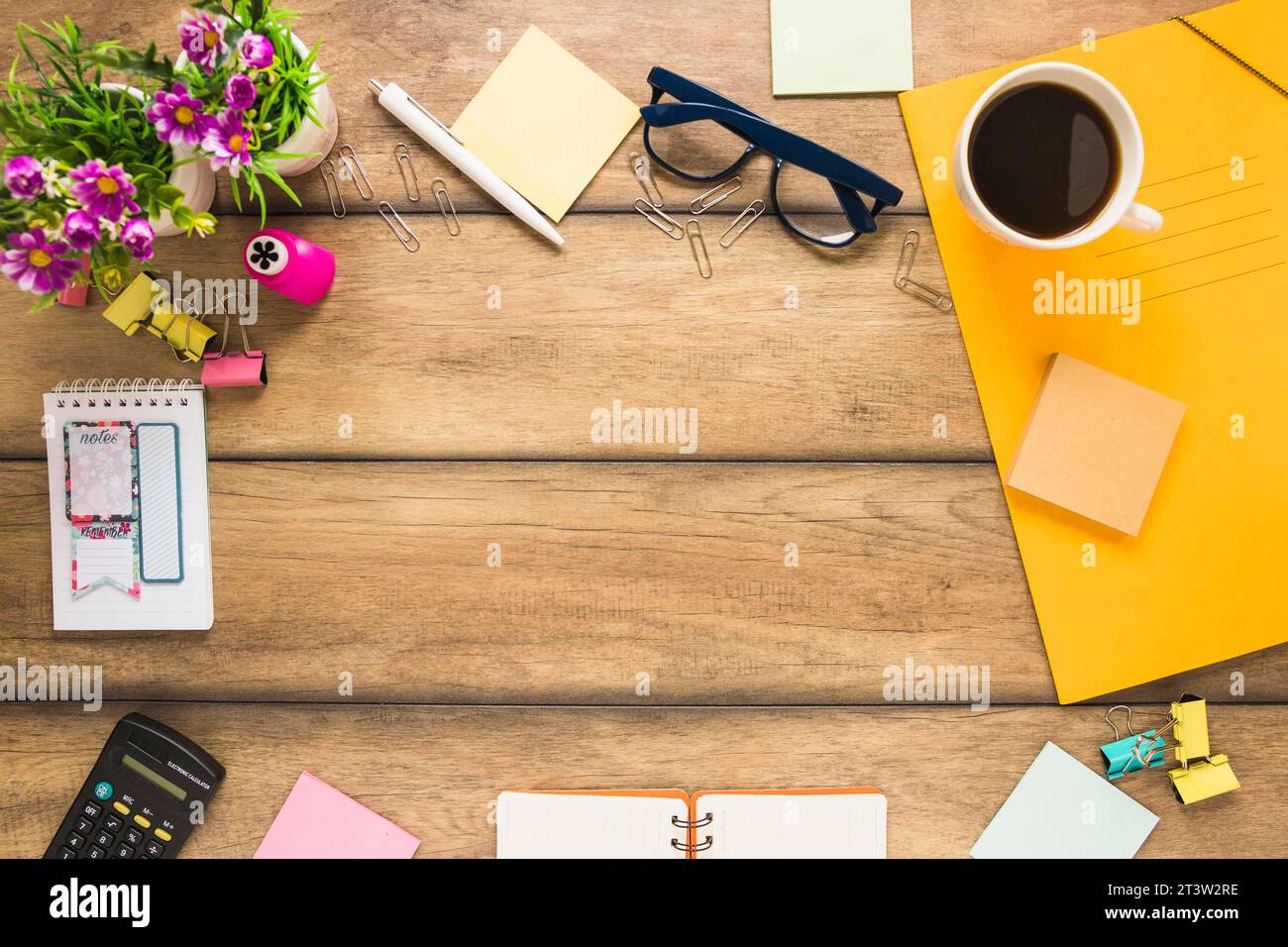 Creative workplace with empty space Stock Photo - Alamy