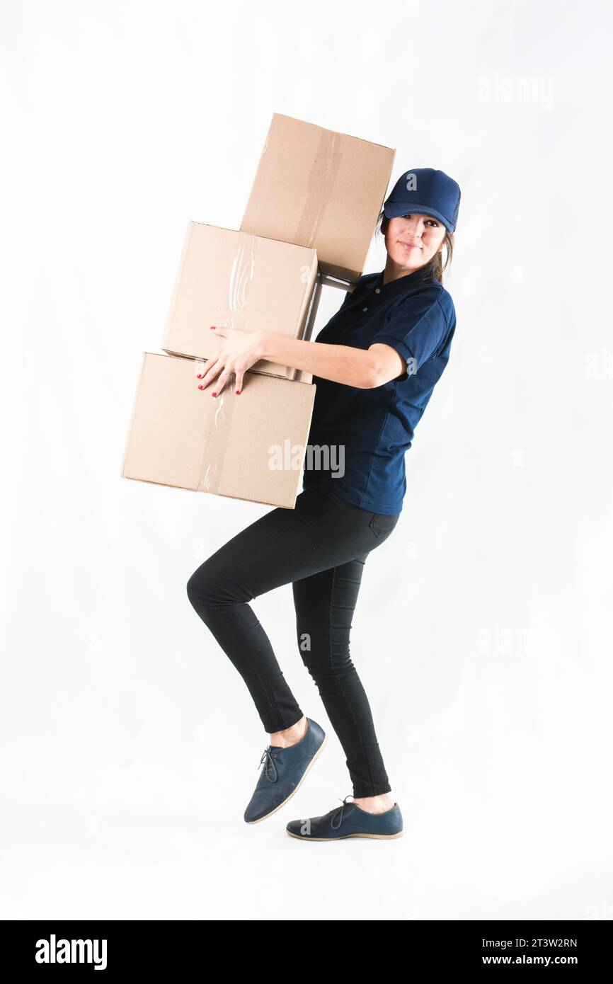 Courier boxes hi-res stock photography and images - Alamy