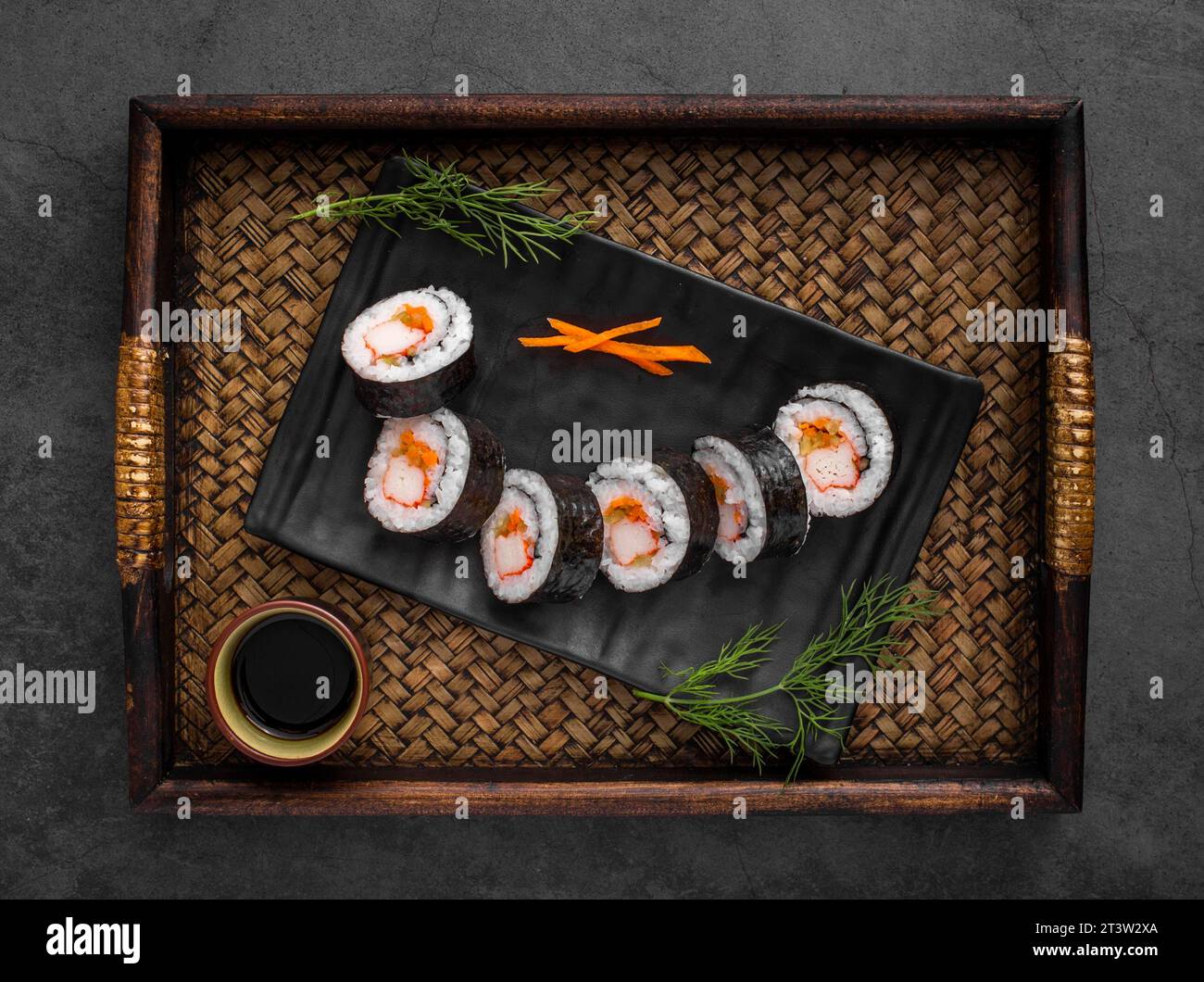 Classic maki sushi rolls hi-res stock photography and images - Alamy