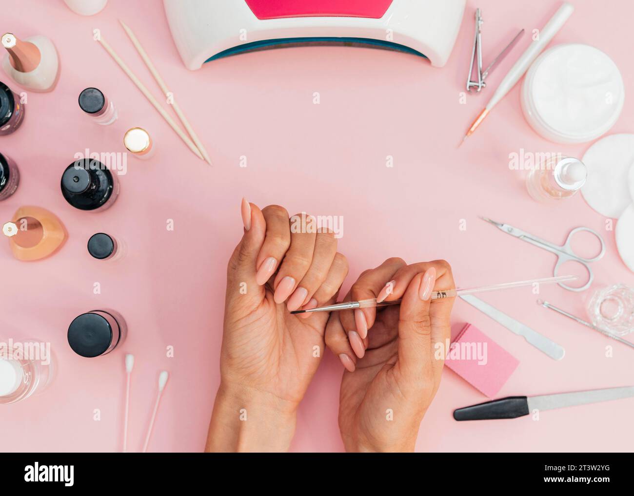 Nail hygiene care woman s hand Stock Photo - Alamy