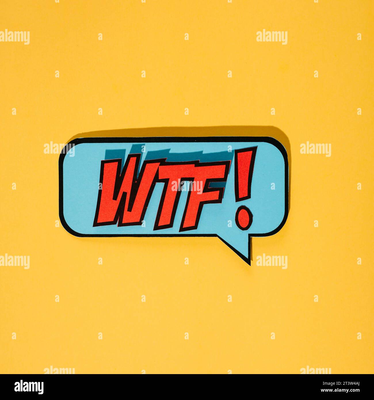 Wtf comic text collection sound effects pop art style Stock Photo - Alamy