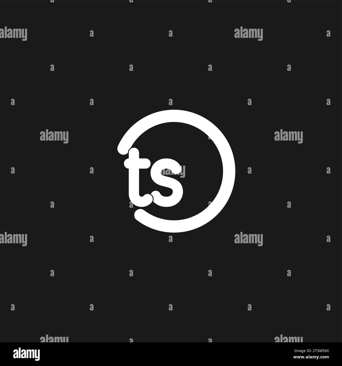 Initials TS logo monogram with simple circles lines vector graphic Stock Vector Image & Art - Alamy