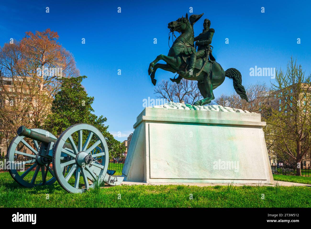 General Andrew Jackson Statue in Lafayette Square, Washington, DC USA ...