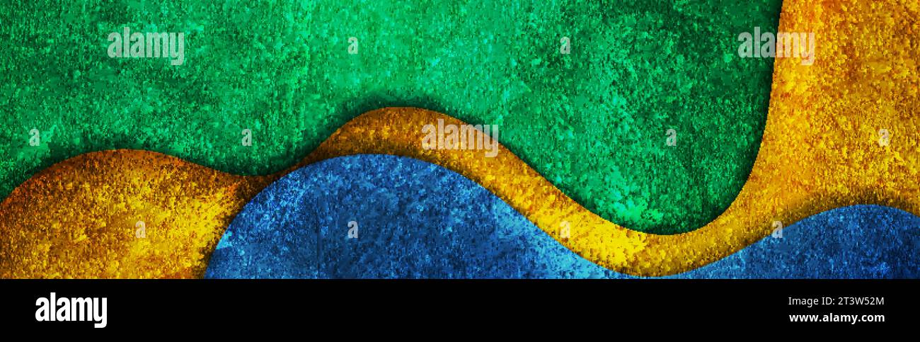 Contrast colorful waves abstract corporate background with grunge ...