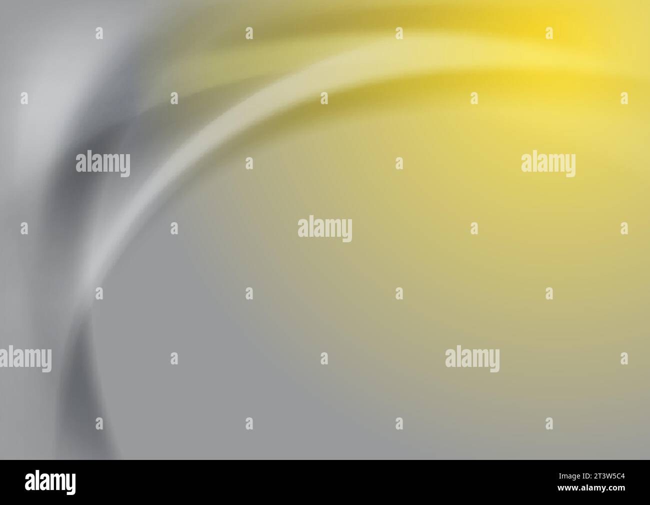 Contrast smooth gray and yellow waves abstract vector background Stock ...