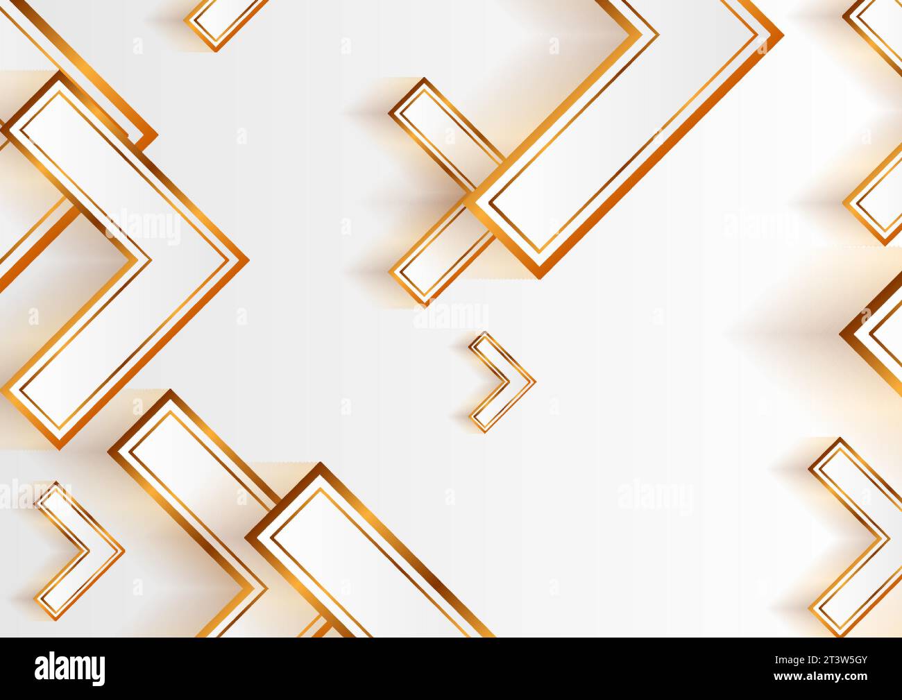 Golden and grey shiny arrows abstract tech background. Geometry vector ...