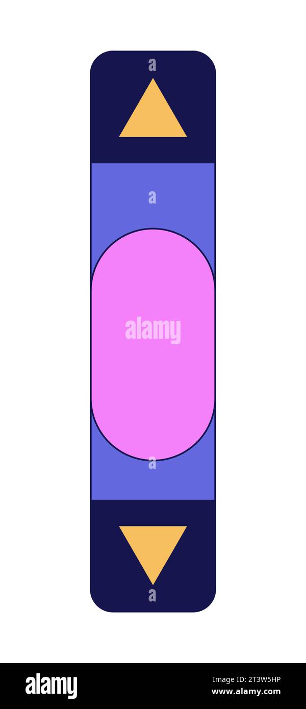 Vertical scroll bar 2D linear cartoon object Stock Vector Image & Art ... Vertical scroll bar 2D linear cartoon object Stock Vector Image & Art ...