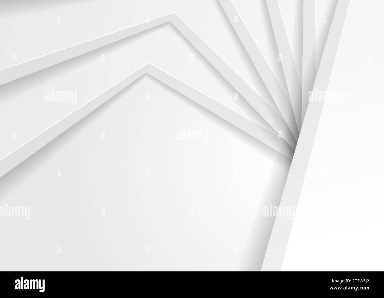 White and grey 3d paper abstract corporate background. Geometry vector ...