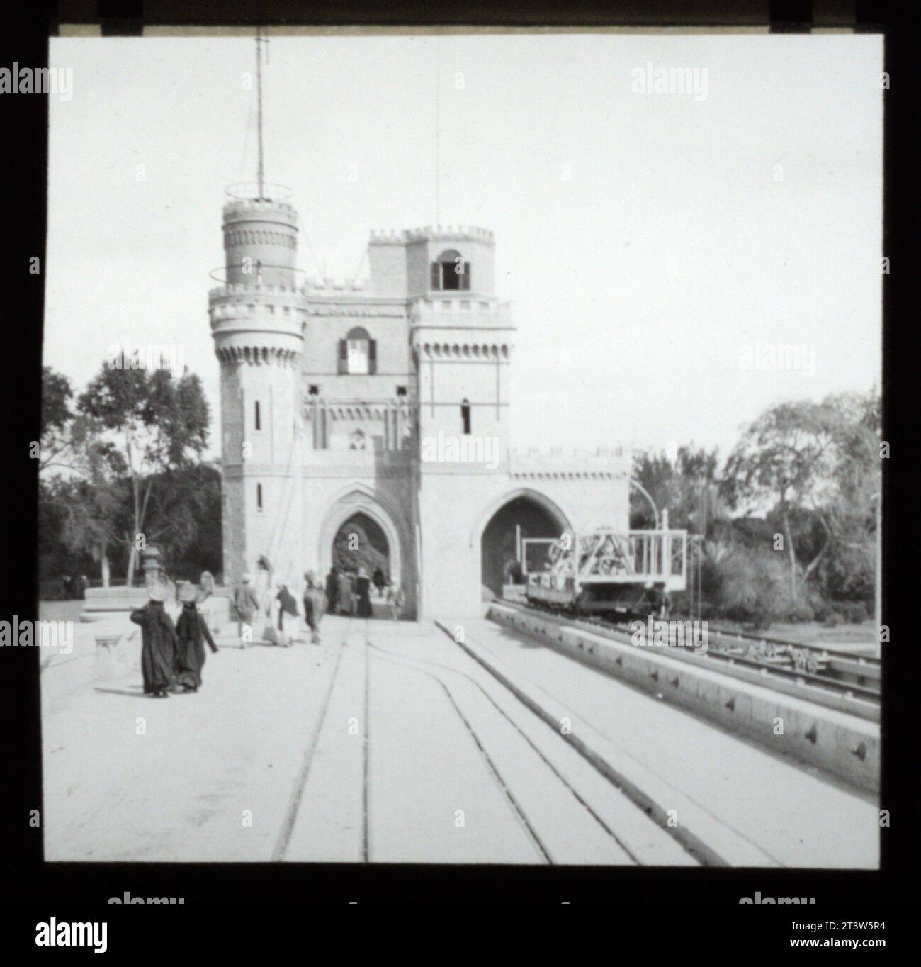 Barrage Bridge - 1920s Cairo, Egypt Stock Photo - Alamy