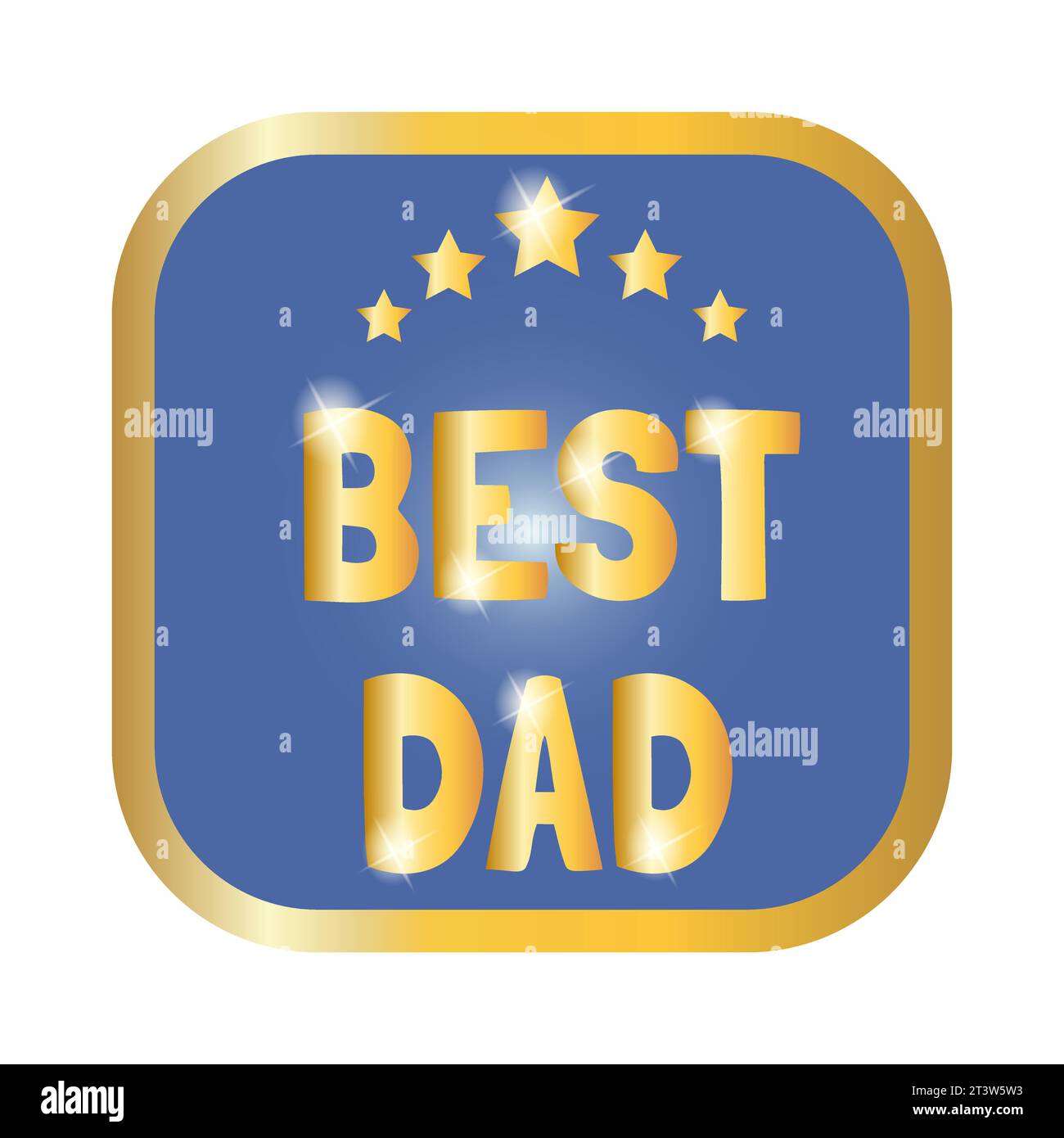 Golden badges "Best dad". Vector illustration Stock Vector Image & Art ...
