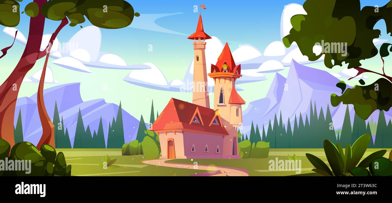 Woodland towers Stock Vector Images - Alamy