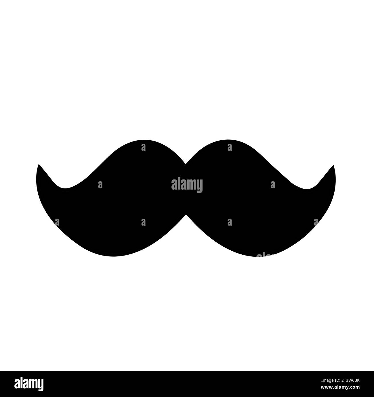 The vector illustration of mustache.Italy mustache icon. Simple ...