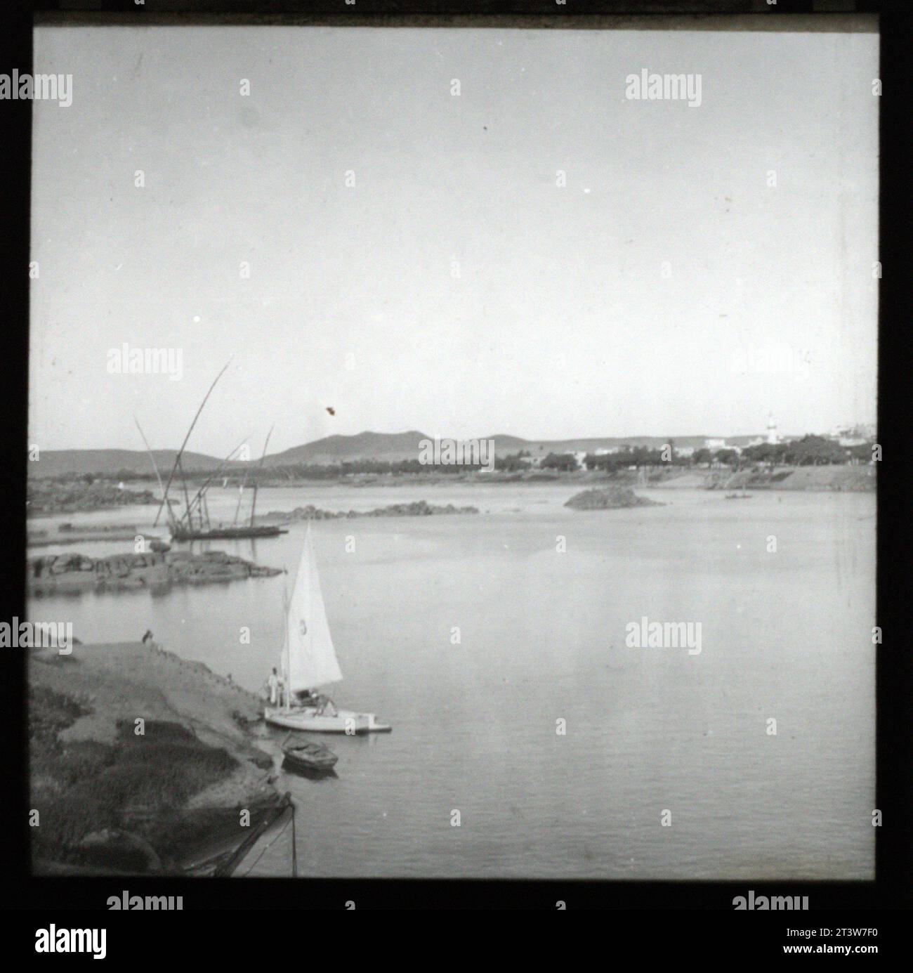 View of The Nile - 1920s Cairo, Egypt Stock Photo - Alamy