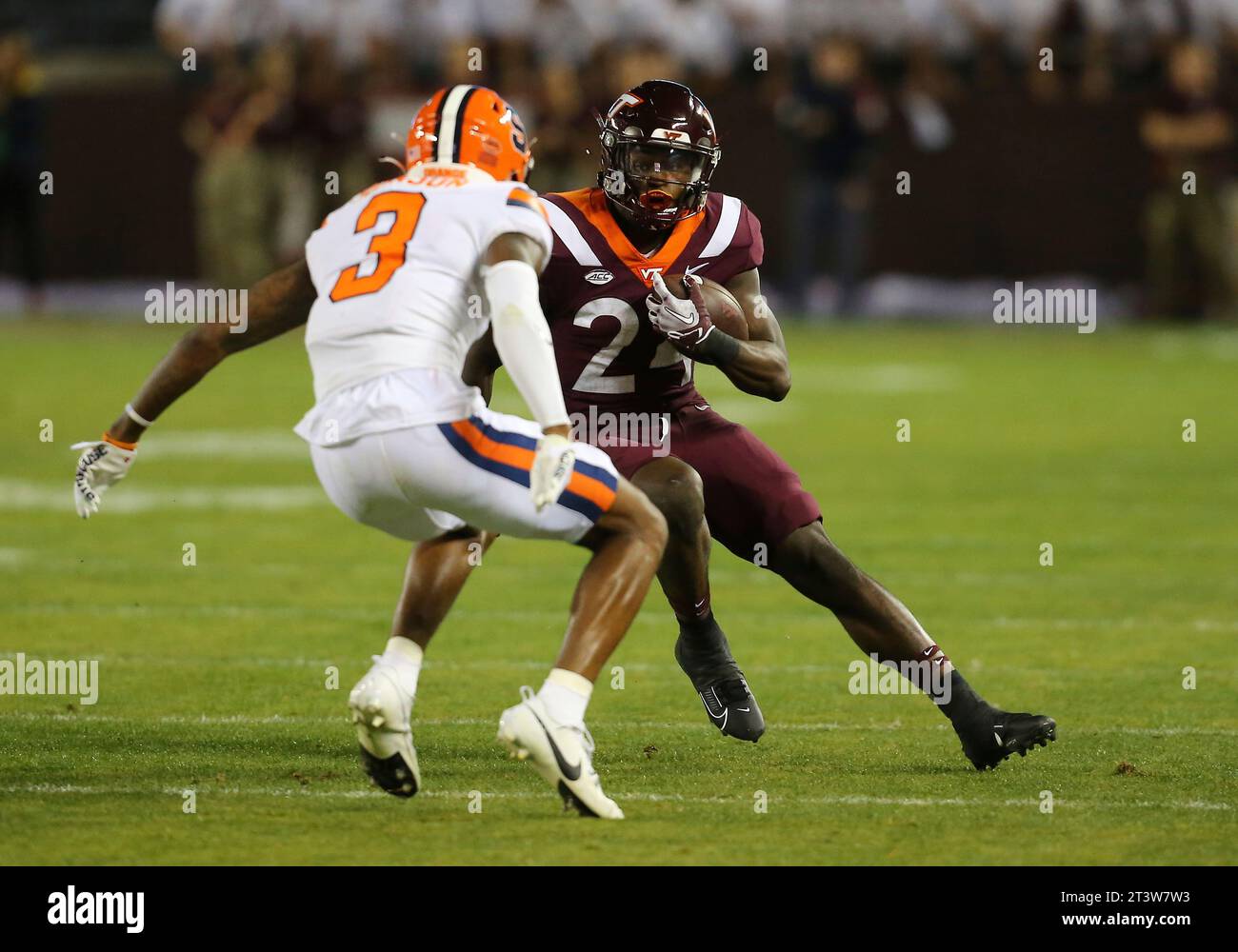BLACKSBURG, VA - OCTOBER 26: Virginia Tech Hokies running back Malachi ...