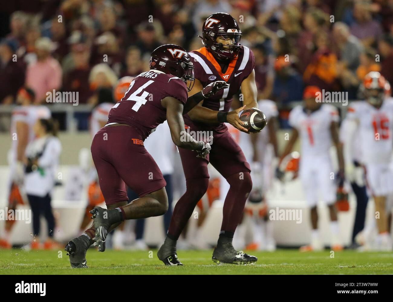 BLACKSBURG, VA - OCTOBER 26: Virginia Tech Hokies quarterback Kyron ...