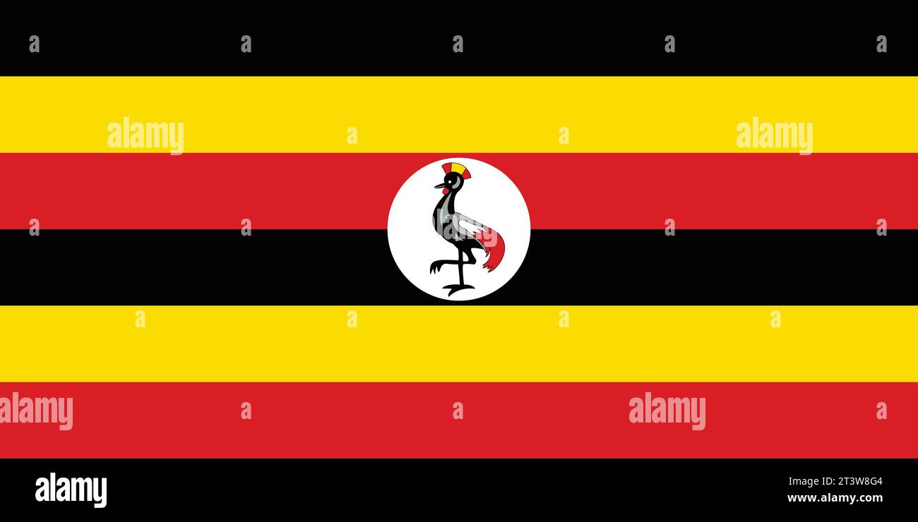 National flag of Uganda that can be used for celebrating Uganda ...