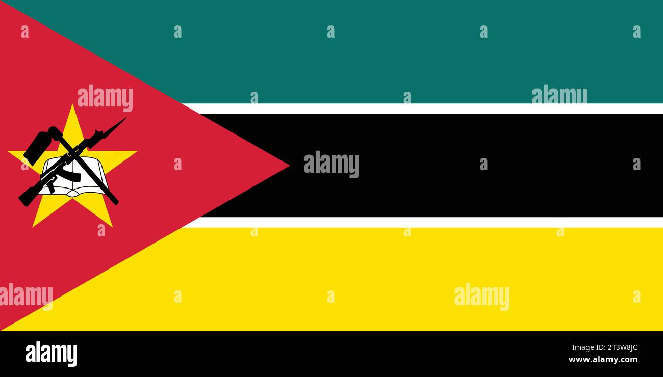 National flag of Mozambique that can be used for celebrating national ...