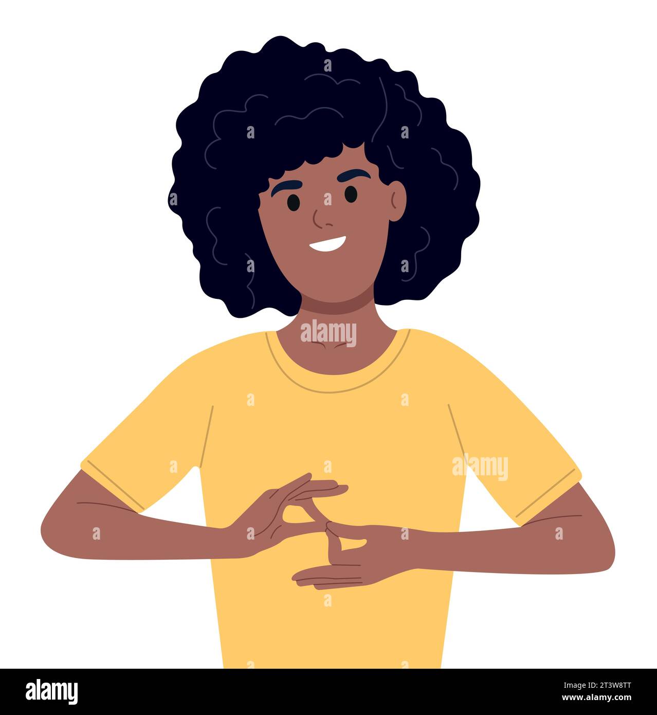 International day of sign languages. Person communicate in sign ...