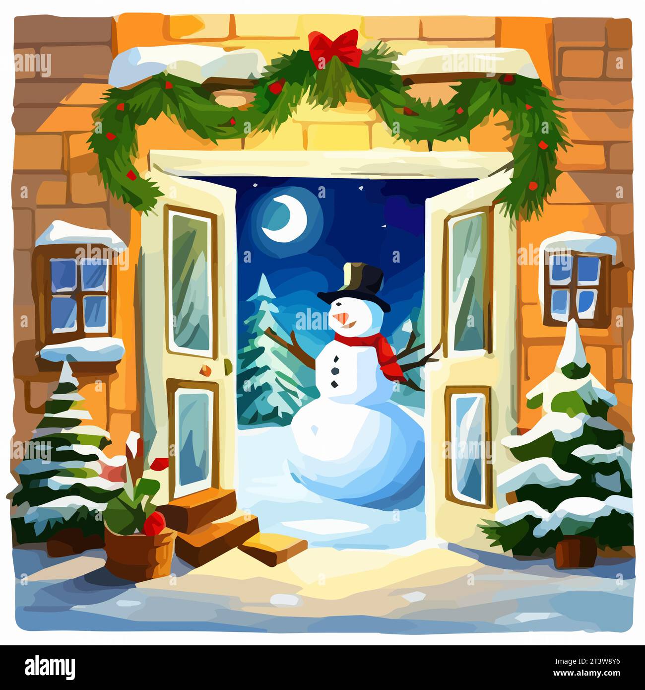 Out Door Christmas Cartoons
