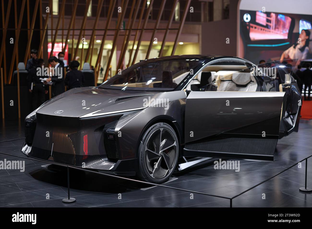 Tokyo, Japan. 25th Oct, 2023. New luxury EV concept Lexus LF-ZC on ...