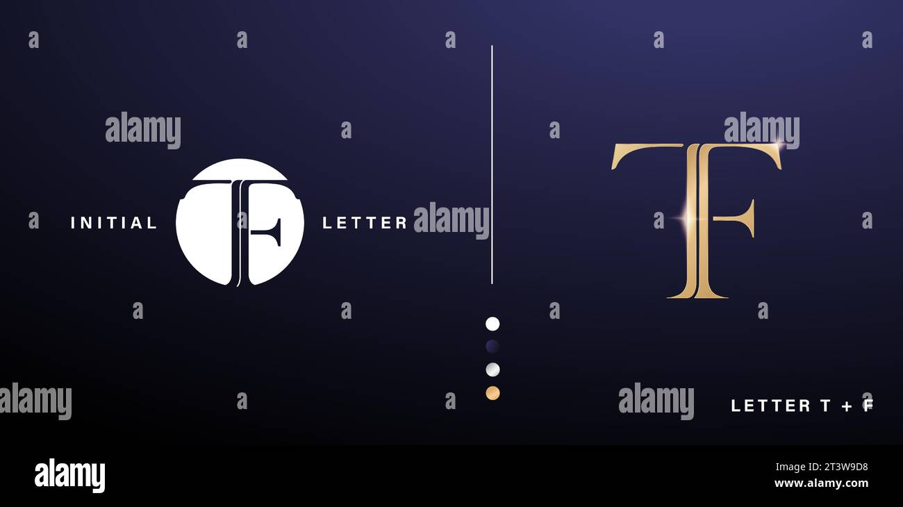 Tf letter logo hi-res stock photography and images - Alamy