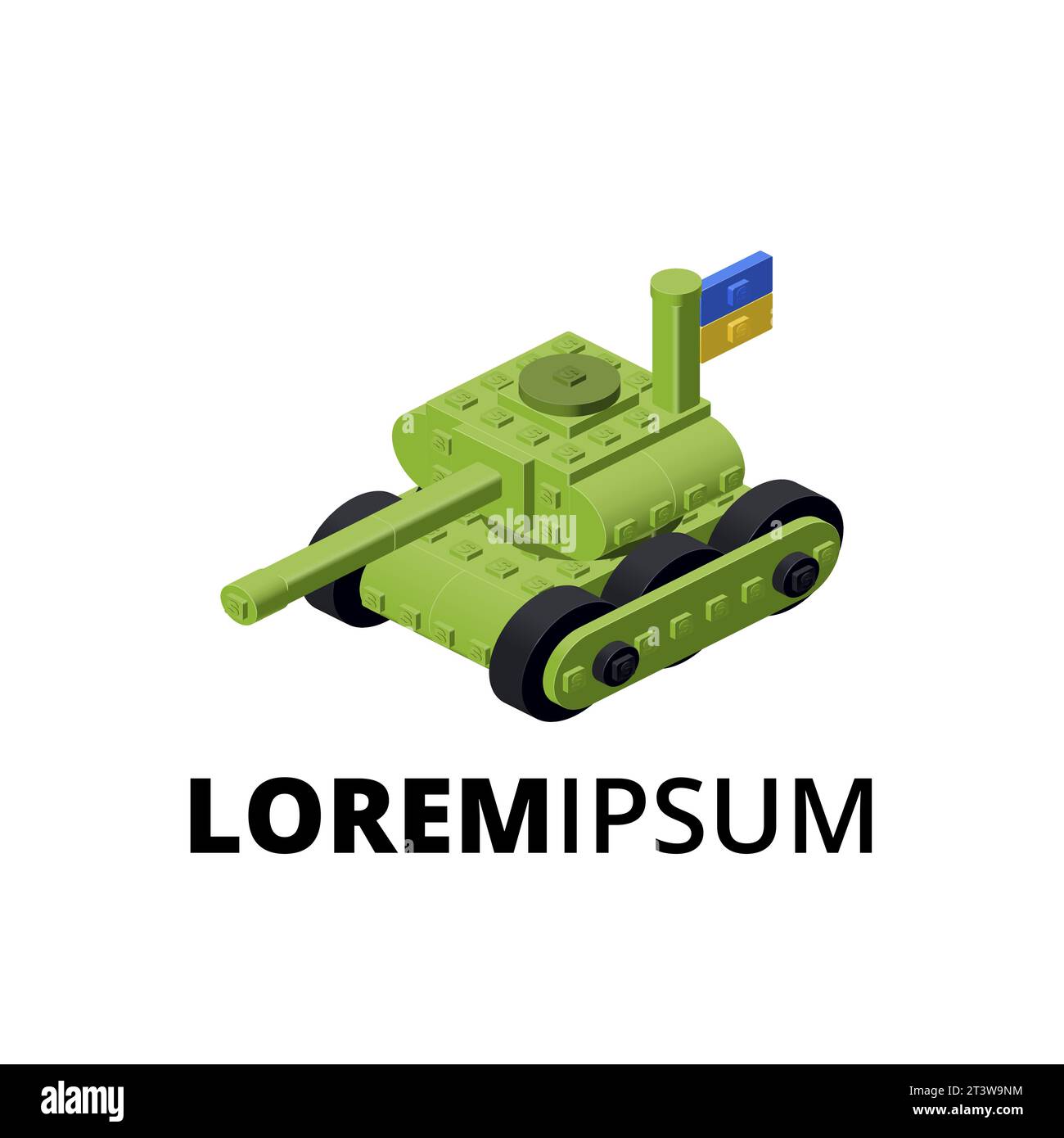 Logo with armored personnel carrier for print and design. Vector ...