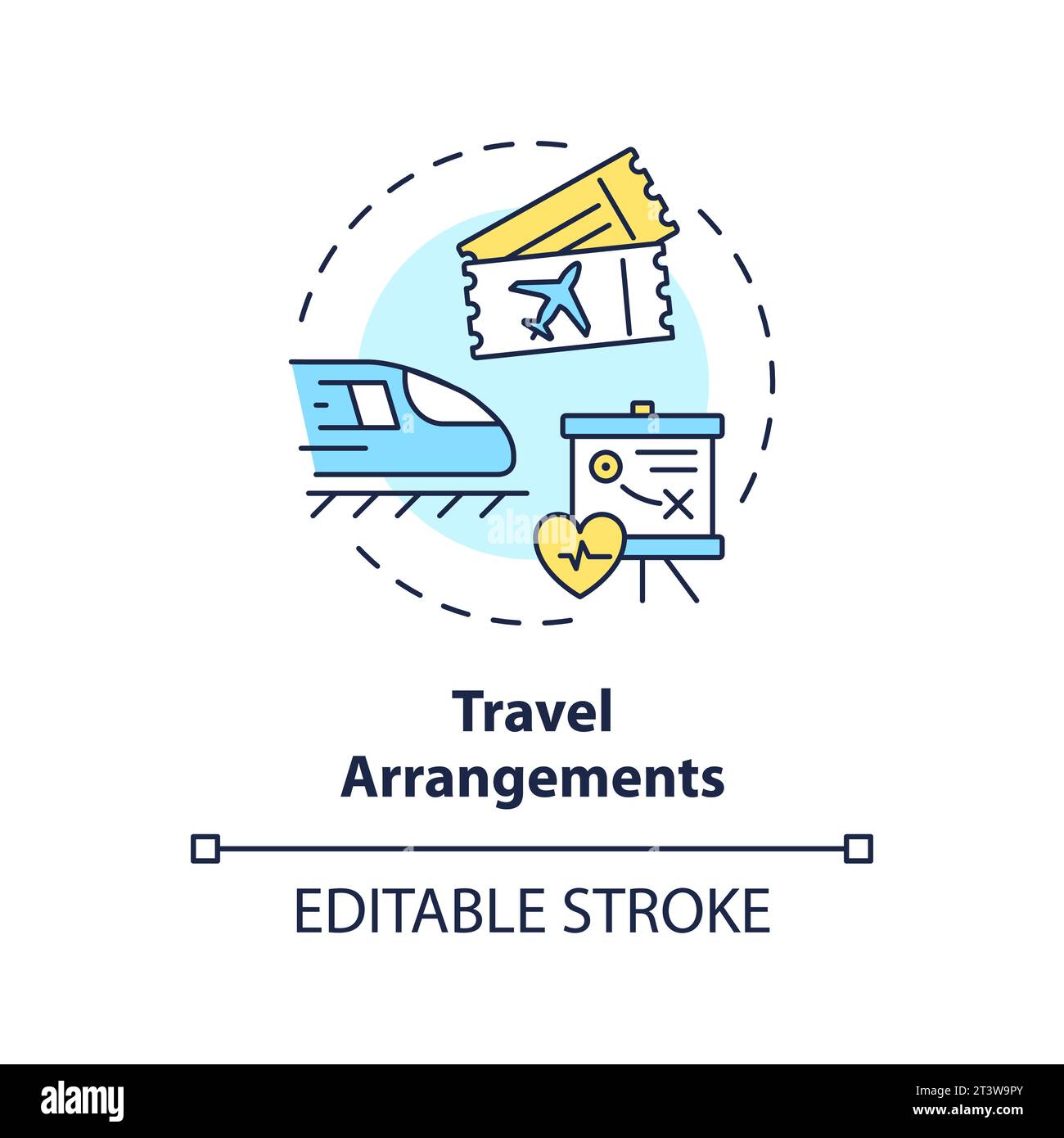 2D thin linear icon travel arrangements concept Stock Vector Image ... 2D thin linear icon travel arrangements concept Stock Vector Image ...