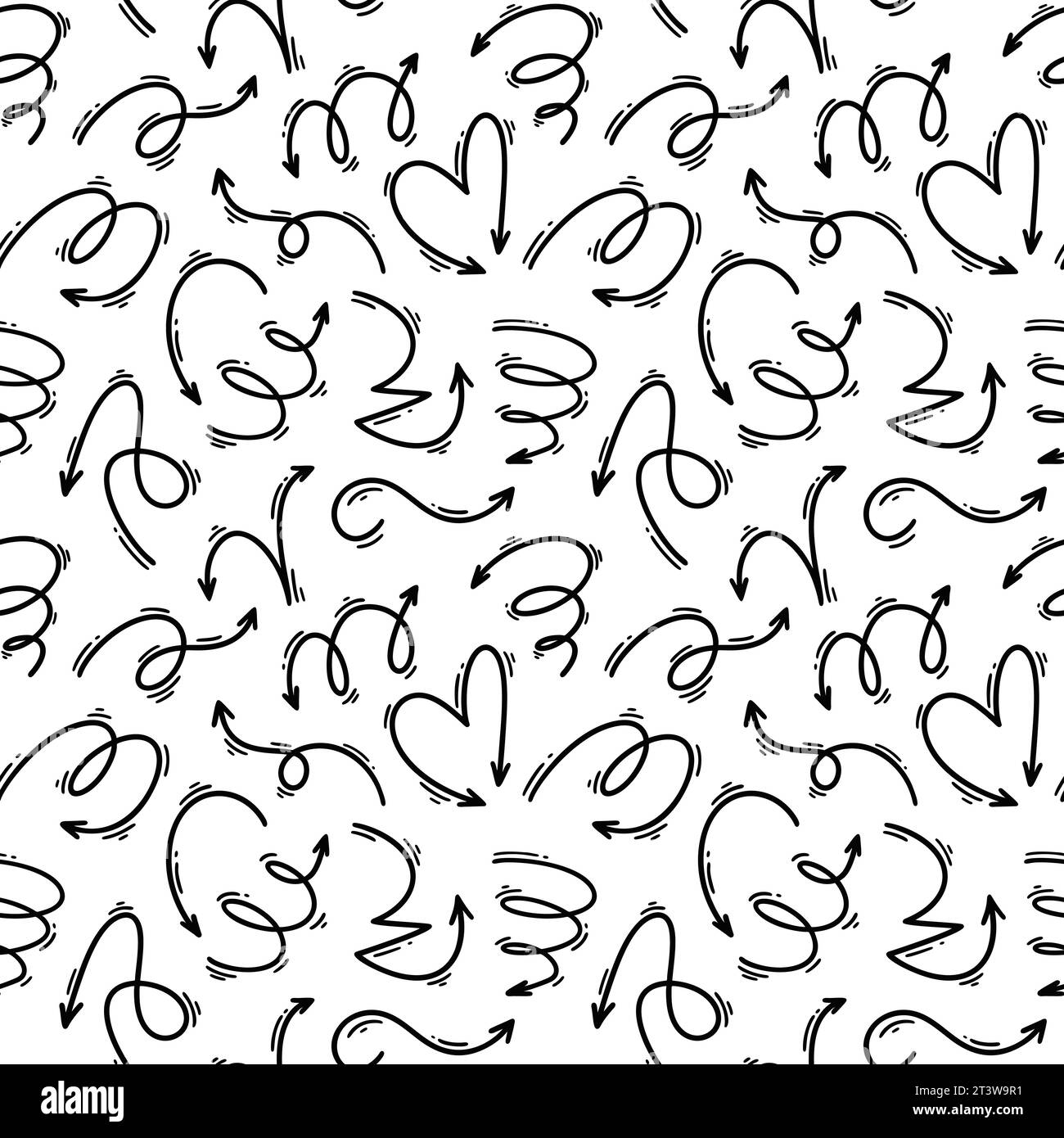 Squiggle arrow Cut Out Stock Images & Pictures - Alamy