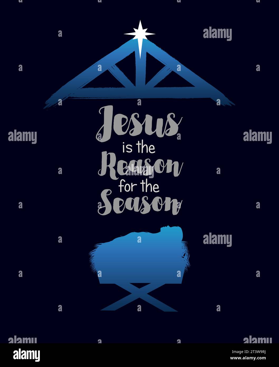 Jesus is the reason for the season, lettering for church banner. Holy ...