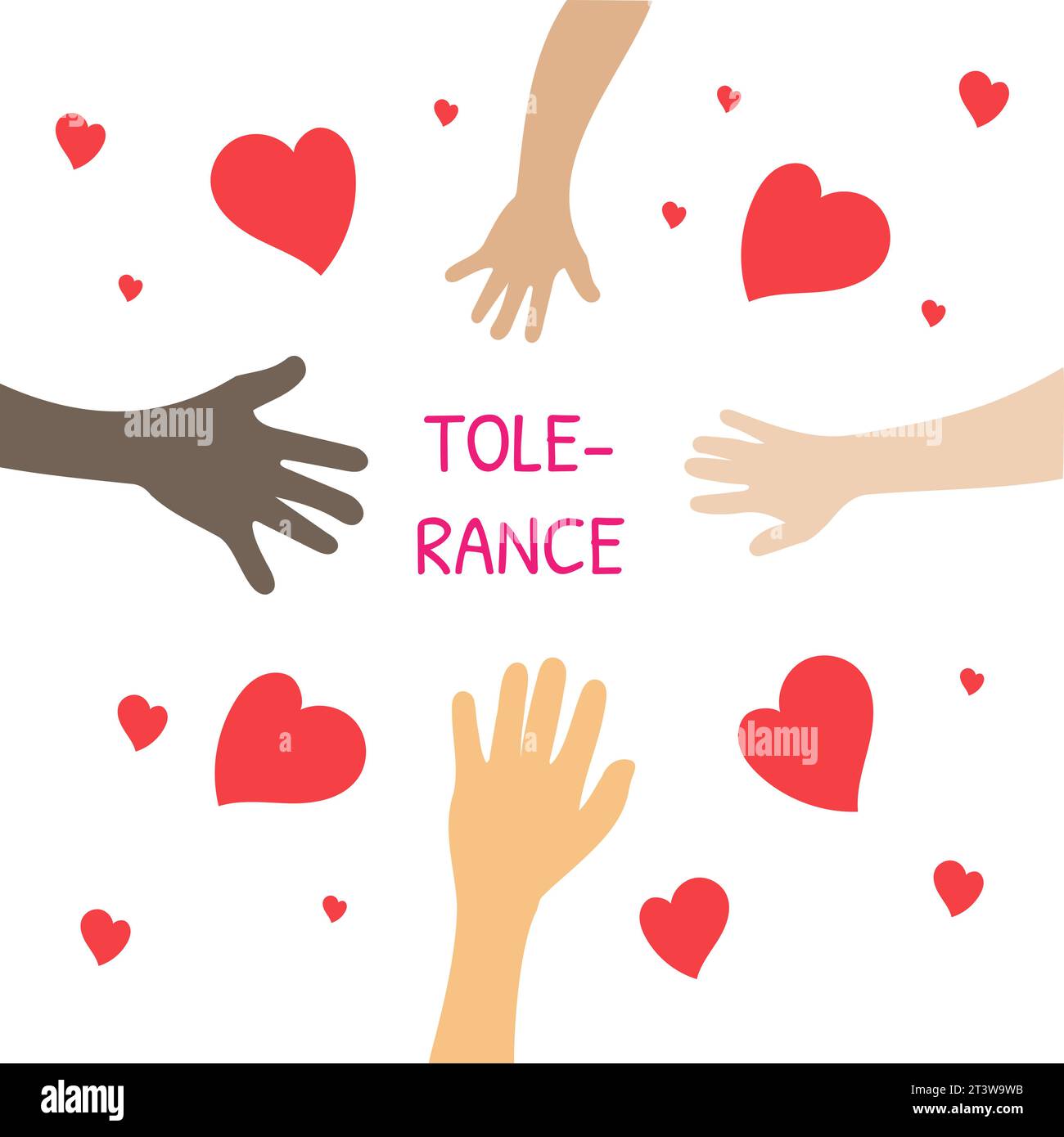 design for celebrating international day of tolerance in vector Stock ...