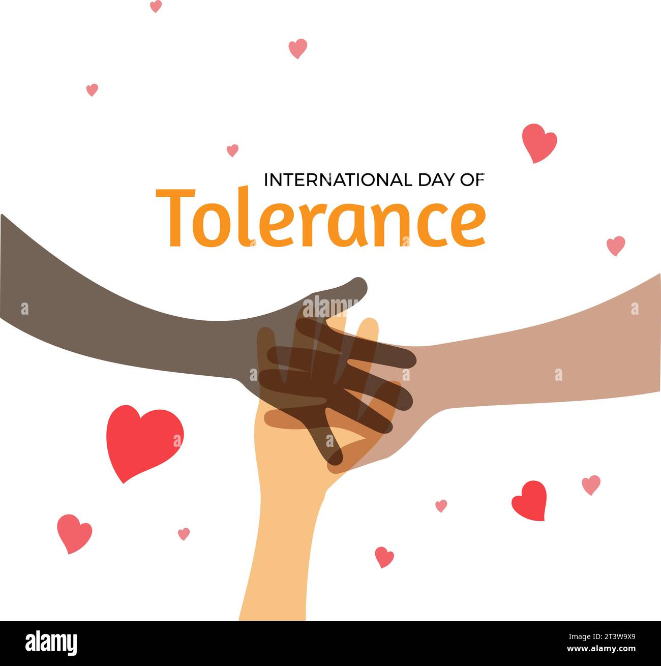 design for celebrating international day of tolerance in vector Stock ...
