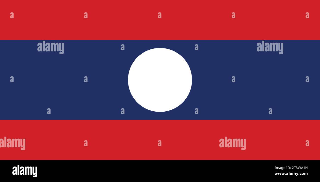 National flag of Laos Lao PDR that can be used for celebrating national ...