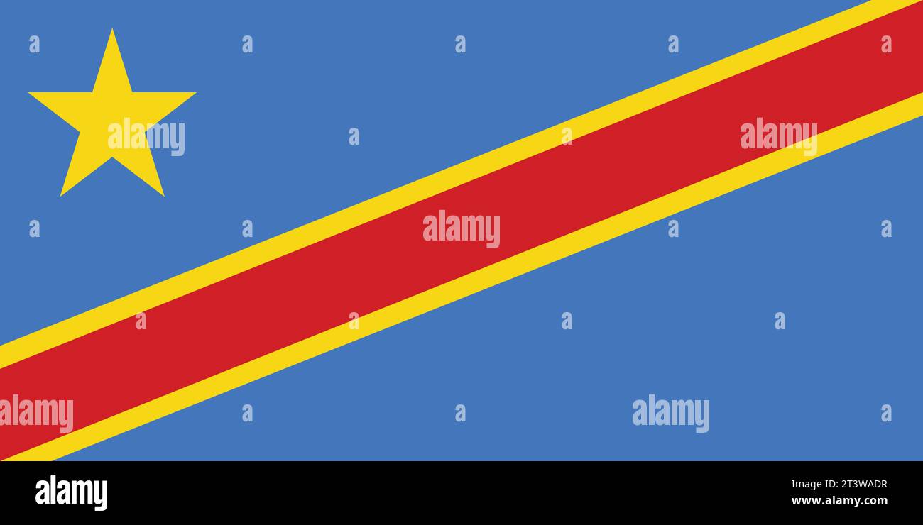 National flag of Dr Congo that can be used for celebrating national ...