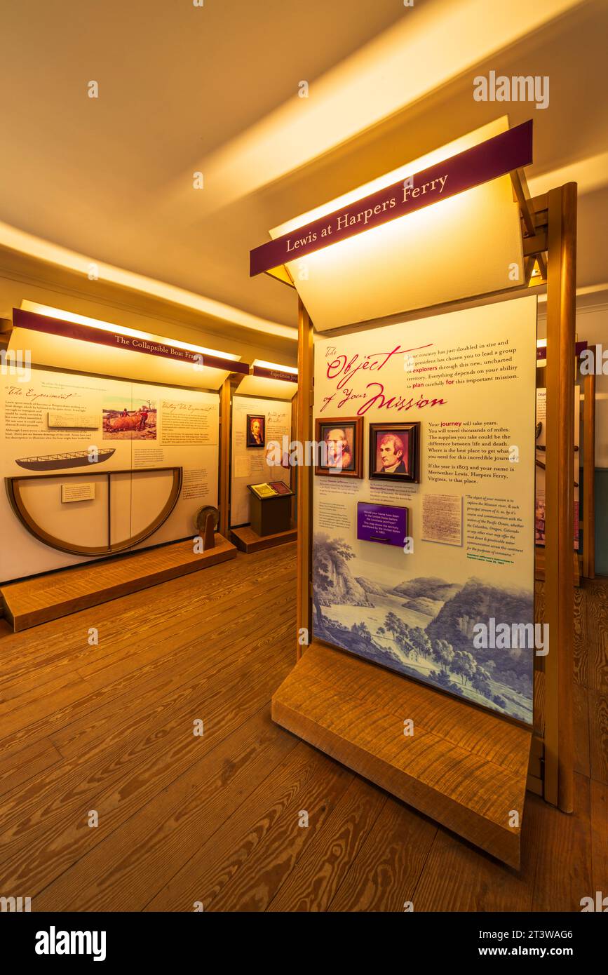 Lewis and Clark interpretive sign at Harpers Ferry National Historic ...