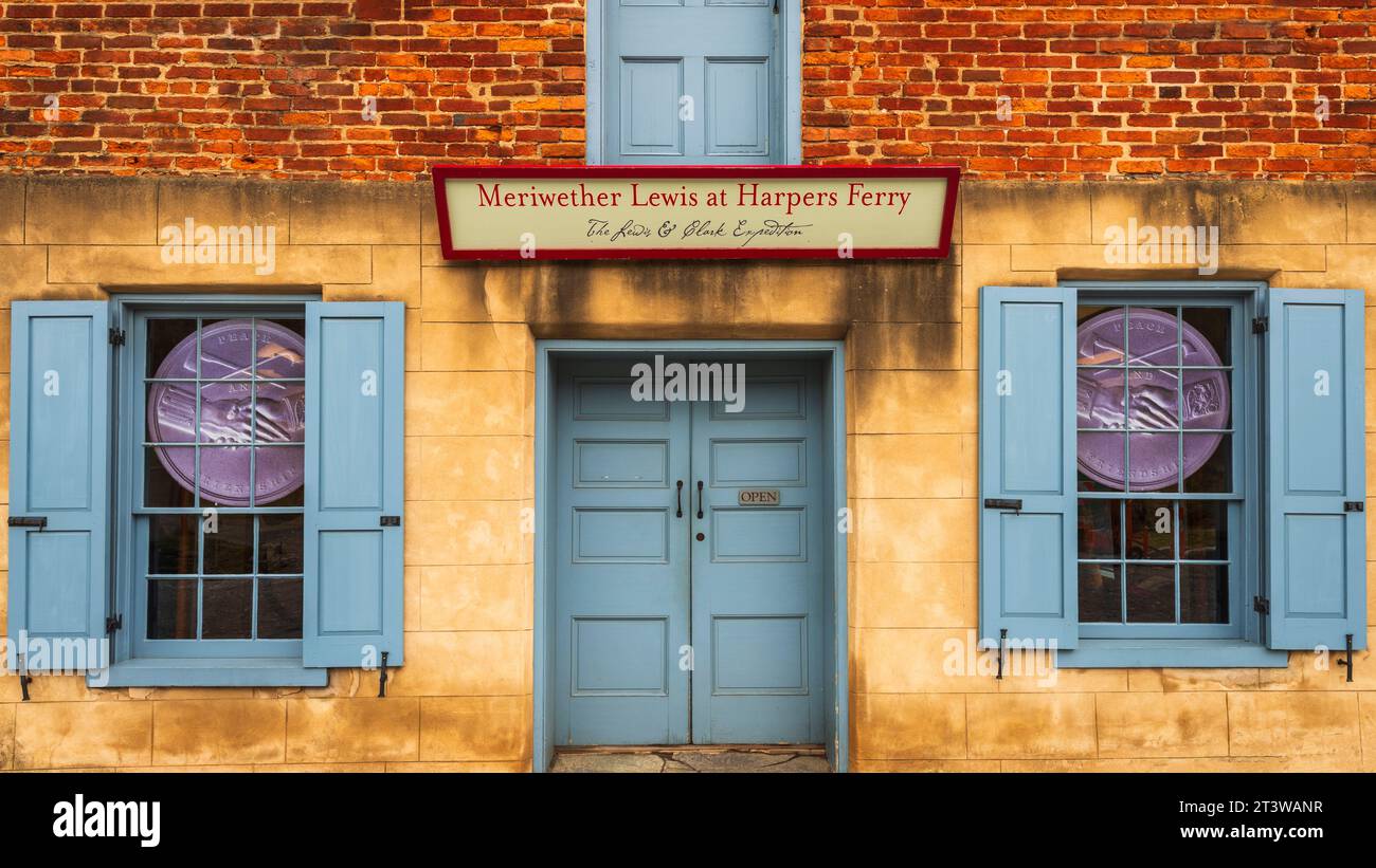 Lewis and Clark Expedition museum, Harpers Ferry National Historic Park, West Virginia USA Stock ...