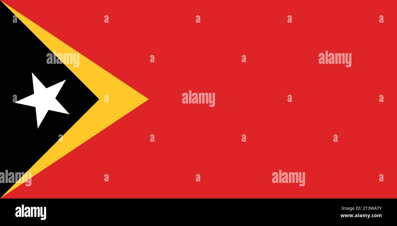 National flag of Timor Leste East Timor that can be used for national ...