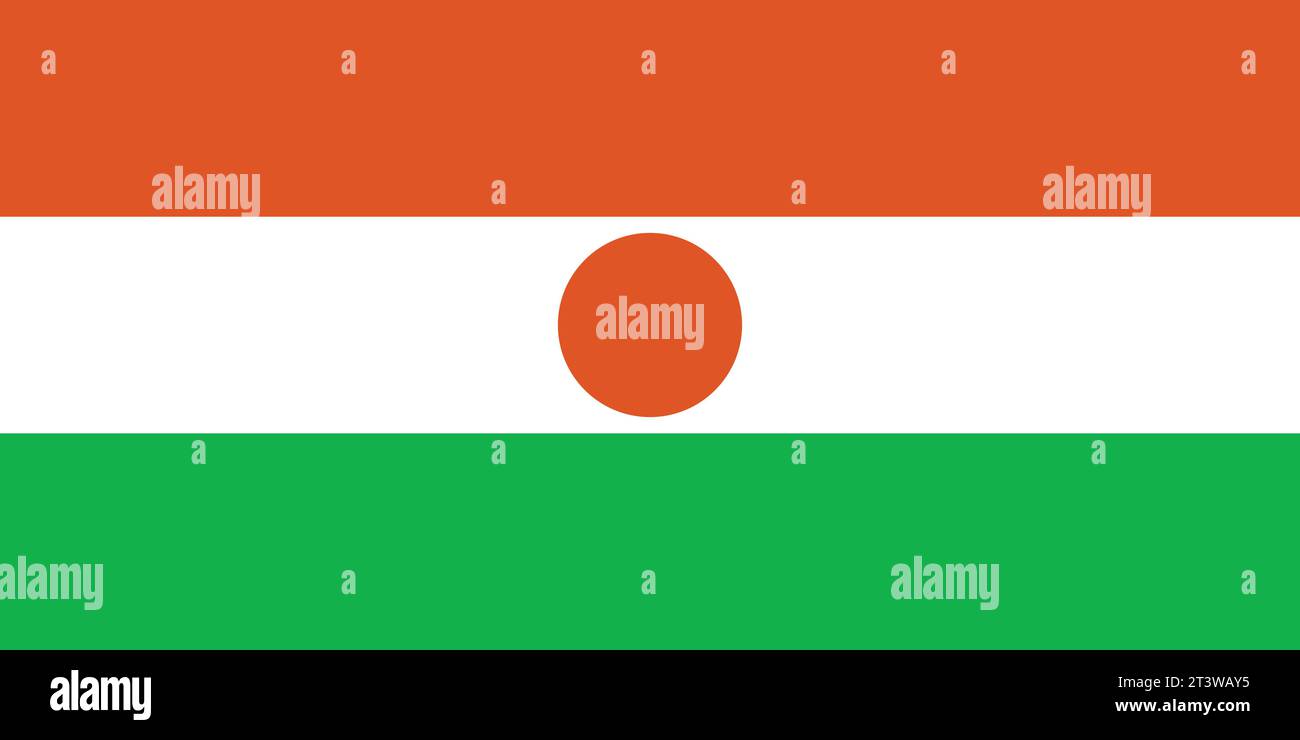National flag of Niger that can be used for celebrating Niger national ...