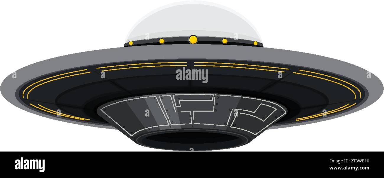 A vector cartoon illustration of an isolated UFO UAP Stock Vector Image ...