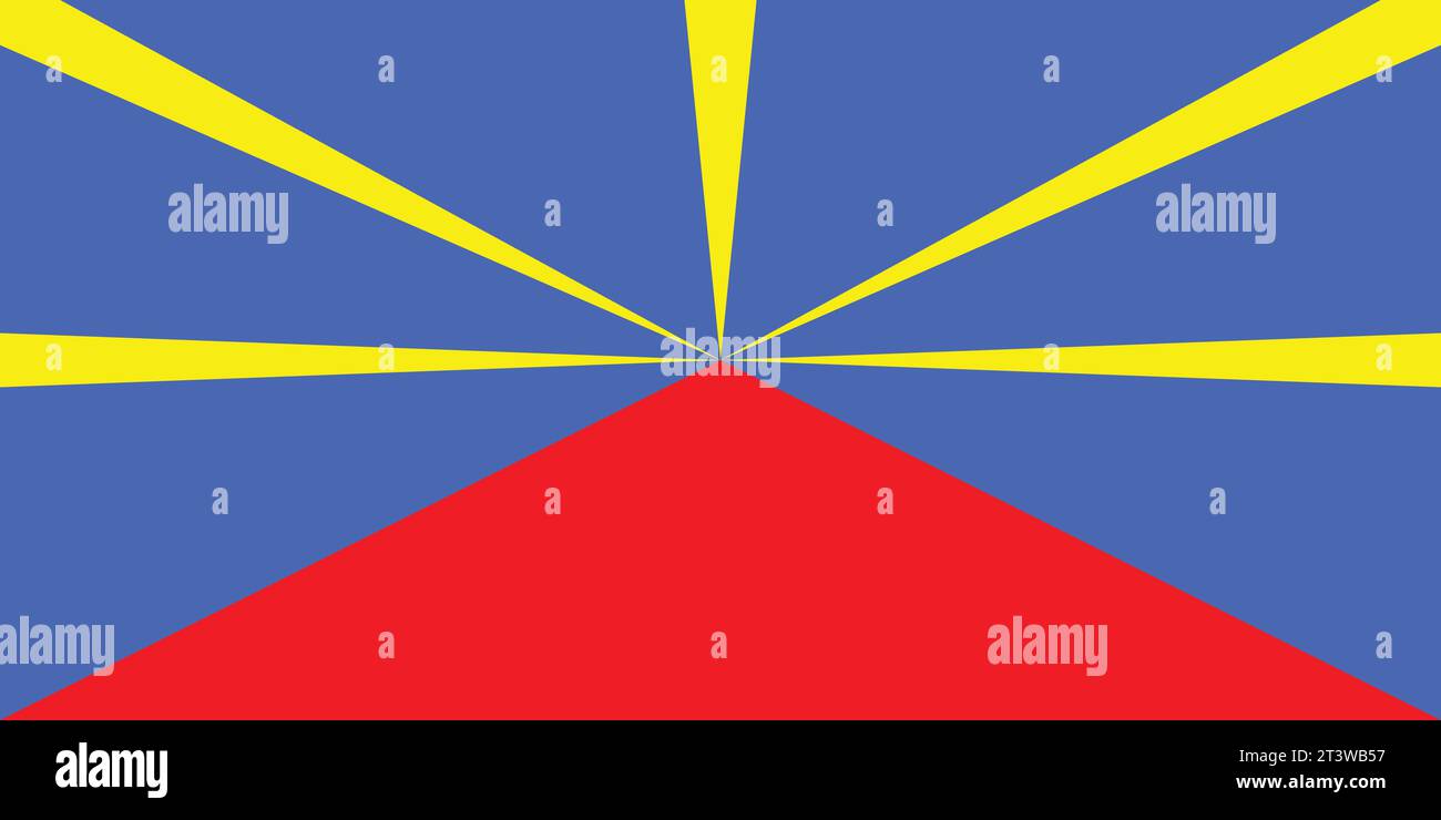 National flag of Reunion that can be used for celebrating Reunion ...