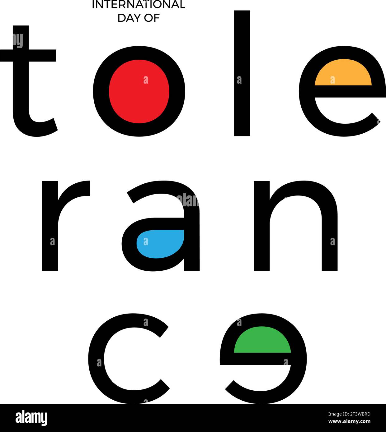 design for celebrating international day of tolerance in vector Stock ...