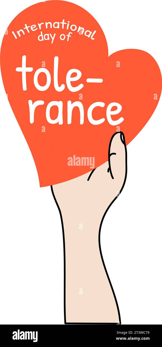 design for celebrating international day of tolerance in vector Stock ...
