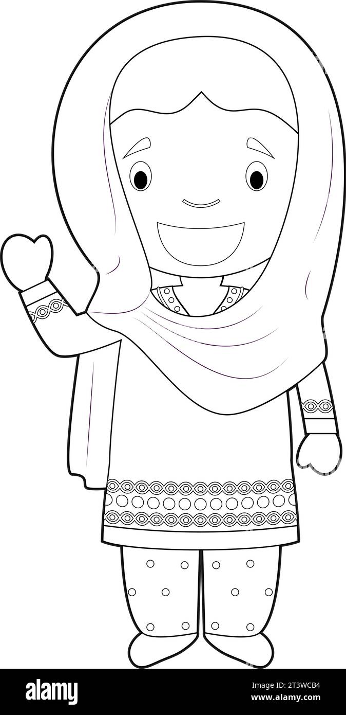 Pakistani traditional dress Cut Out Stock Images & Pictures - Alamy