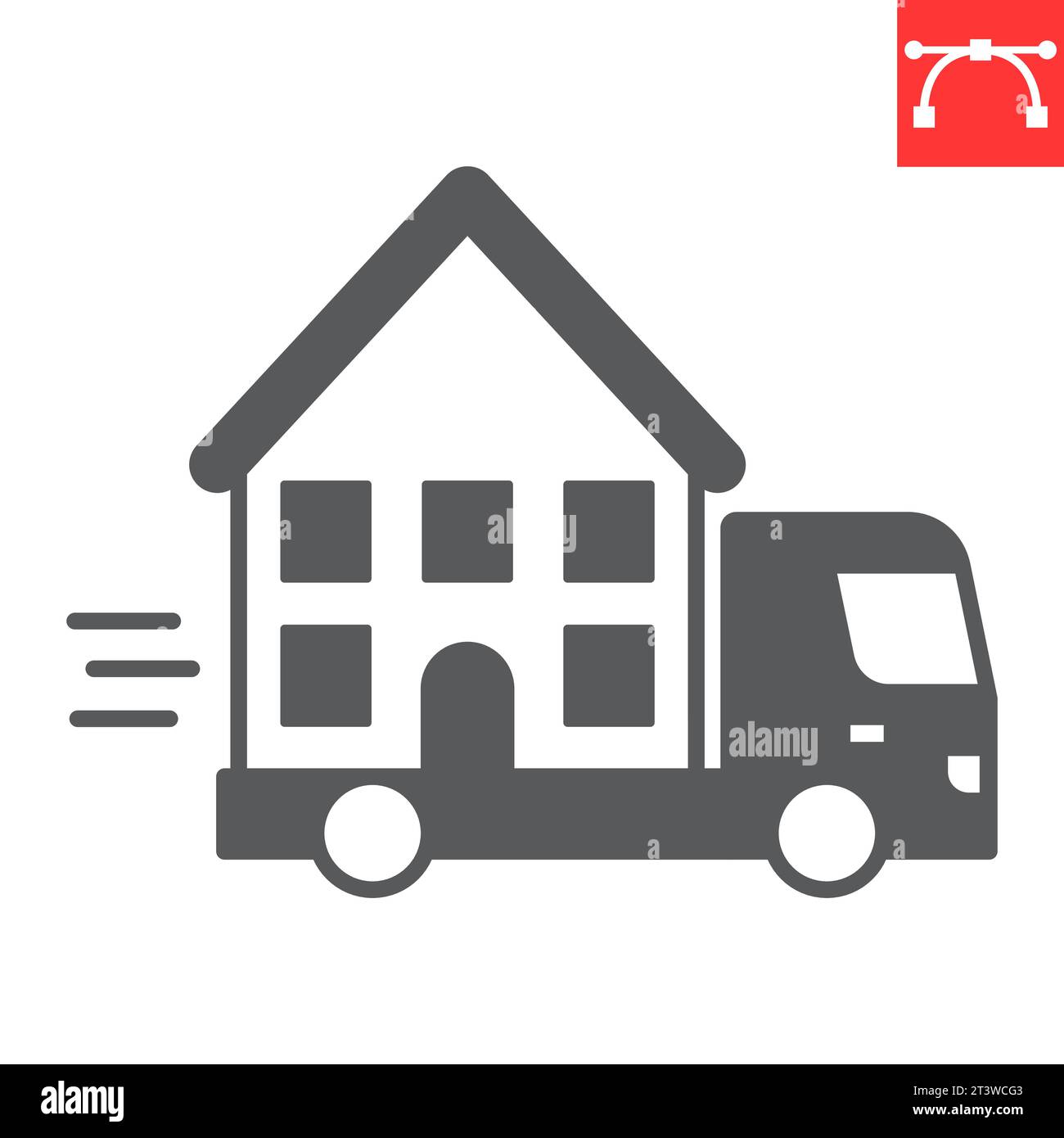 Man moving box pictogram icon hi-res stock photography and images - Alamy