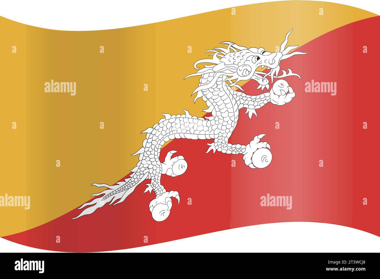 Flag of bhutan hi-res stock photography and images - Alamy