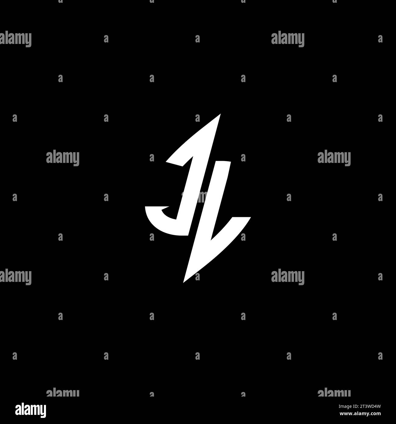 JL monogram esport logo design with cool shape concept in vector Stock ...