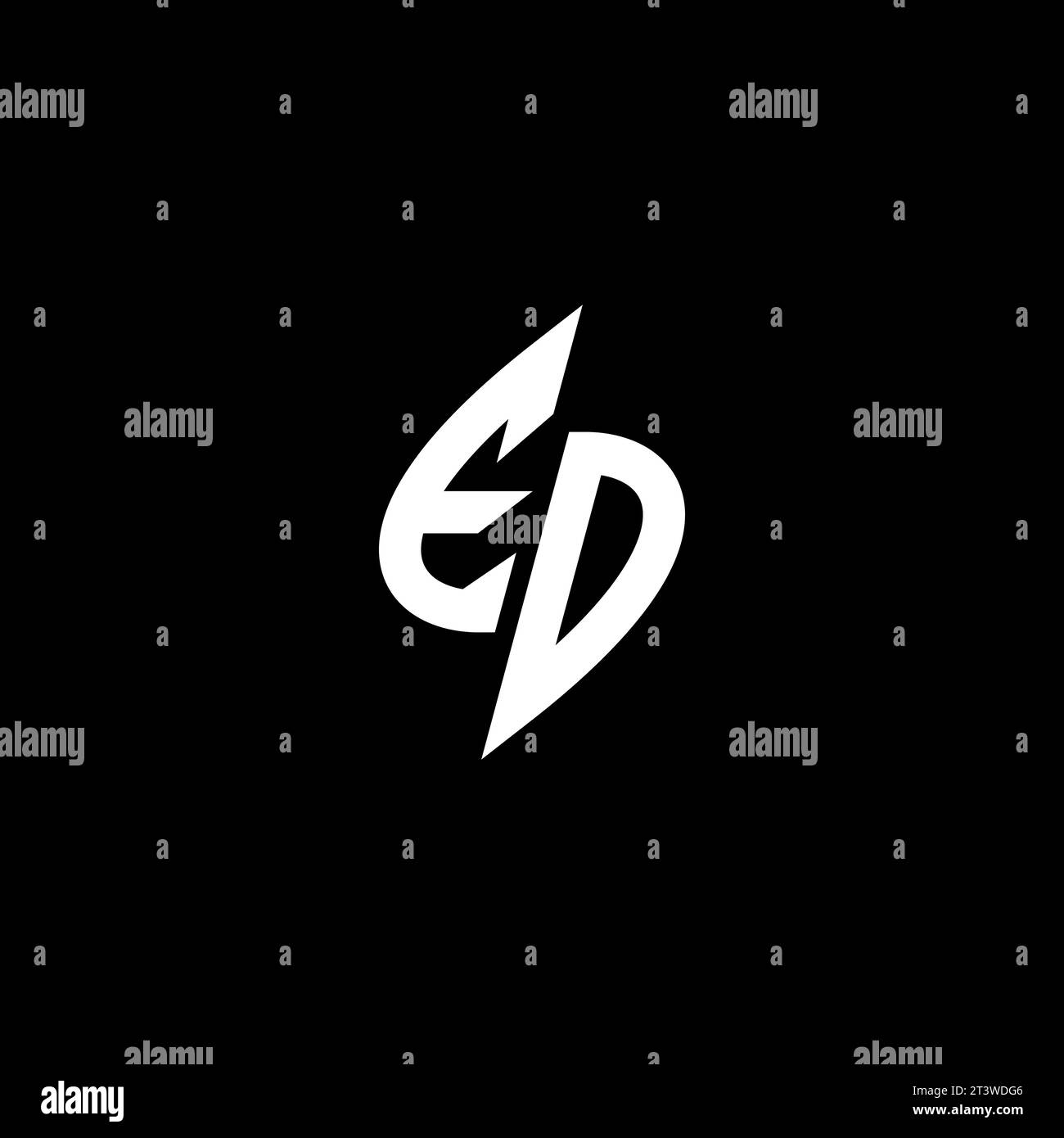Ed logo design Black and White Stock Photos & Images - Alamy