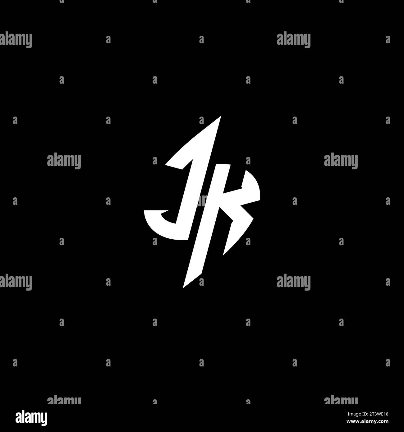 Letter jk vector vectors Black and White Stock Photos & Images - Alamy